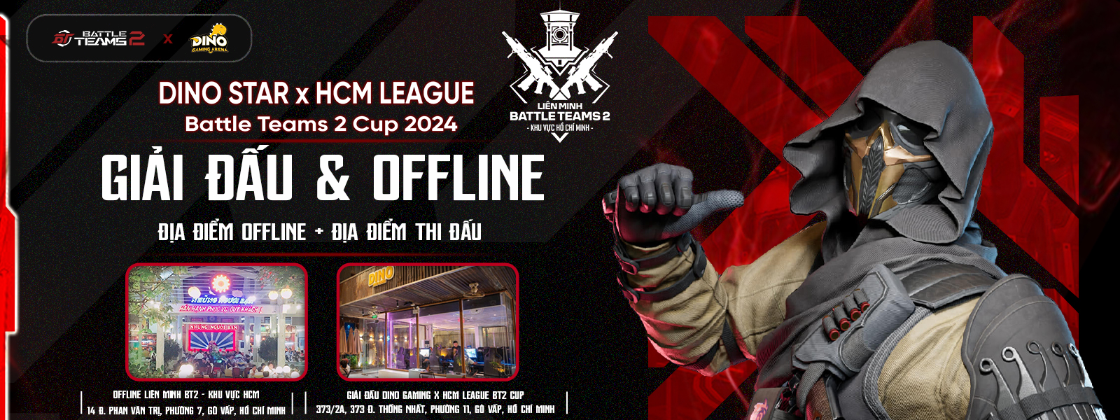 [GIẢI ĐẤU CỘNG ĐỒNG] GIẢI ĐẤU & OFFLINE BATTLE TEAMS 2 CUP 2024: DINO STAR x HCM LEAGUE